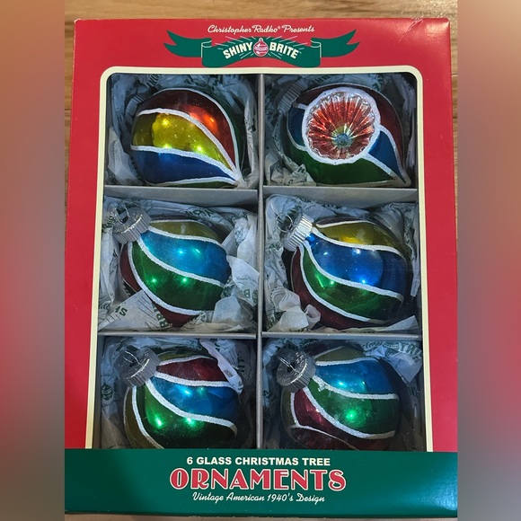 Christopher Radko | Holiday | Christopher Radko Shiny Brite Christmas ...